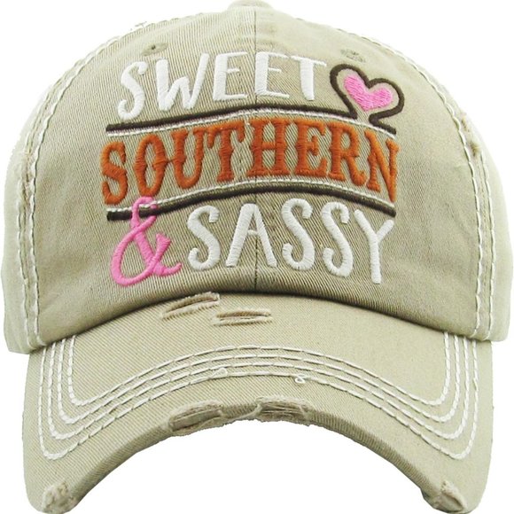 Accessories | Sweet Southern Sassy Washed Vintage Ballcap | Poshmark